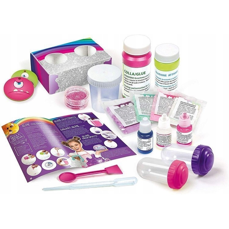 Clementoni Set Laborator Super Slime, 8+, multicolor, instrumente de ...