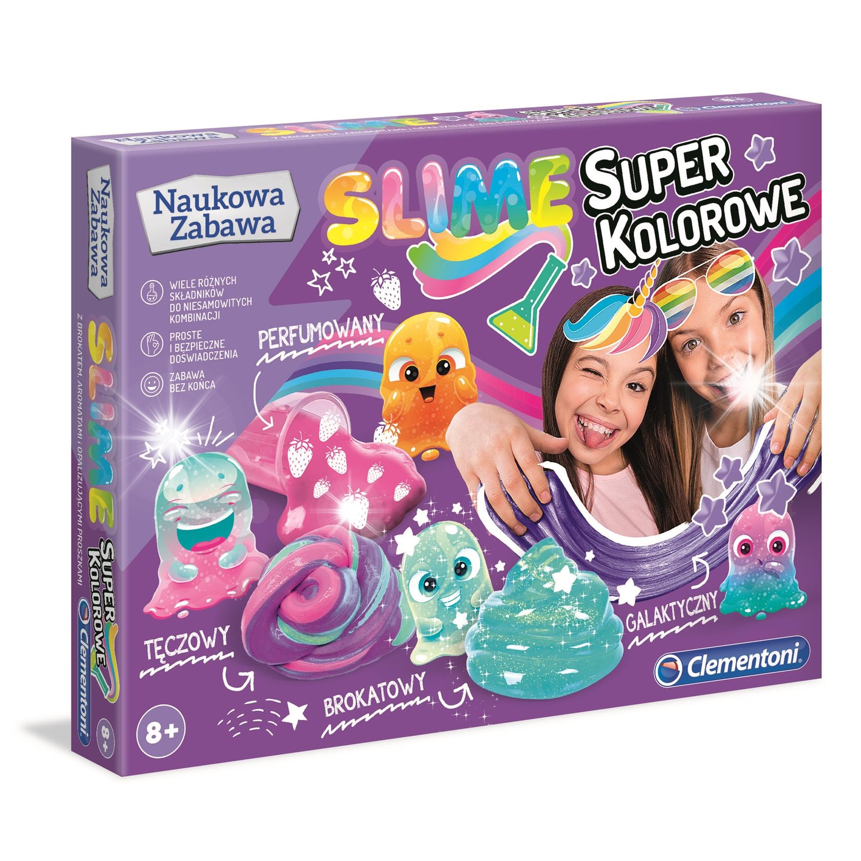 Clementoni Set Laborator Super Slime, 8+, multicolor, instrumente de ...