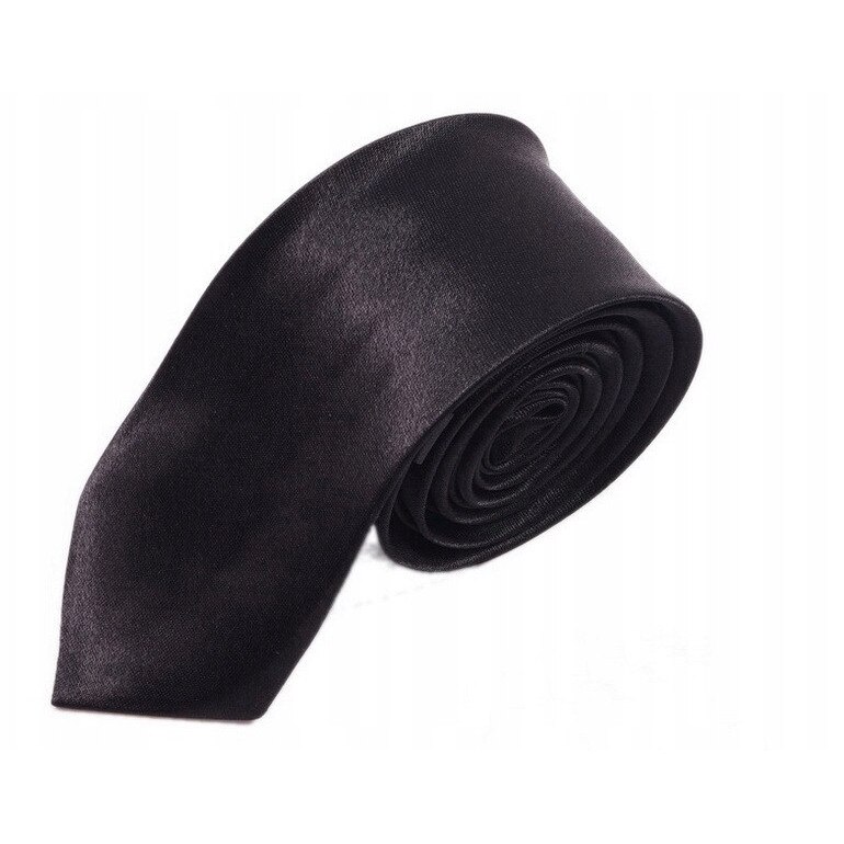 Cravata barbati, Likado, neagra, model cu carouri, 6cm latime - eMAG.ro