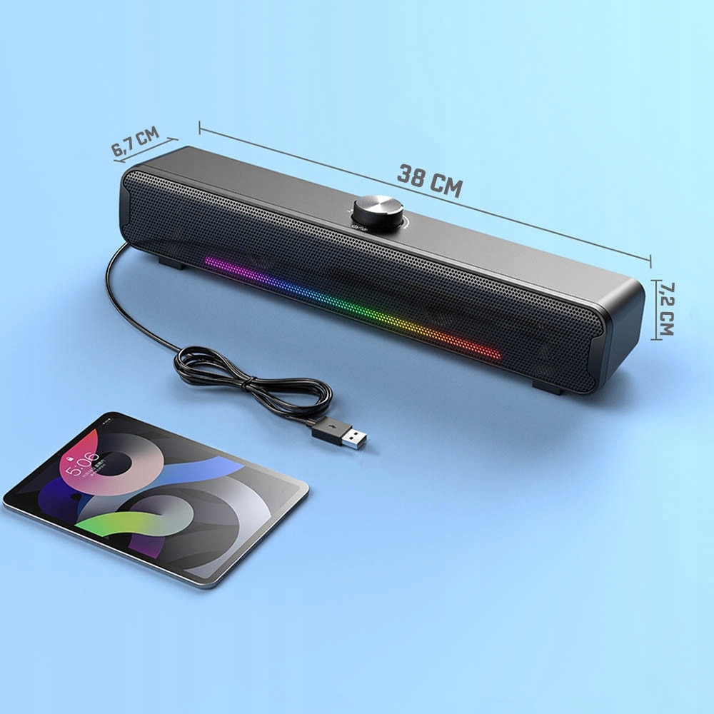 Boxe PC Onikuma L16, Bluetooth 5.3, USB, RGB, 7 moduri, 38x7,2x6,7cm ...