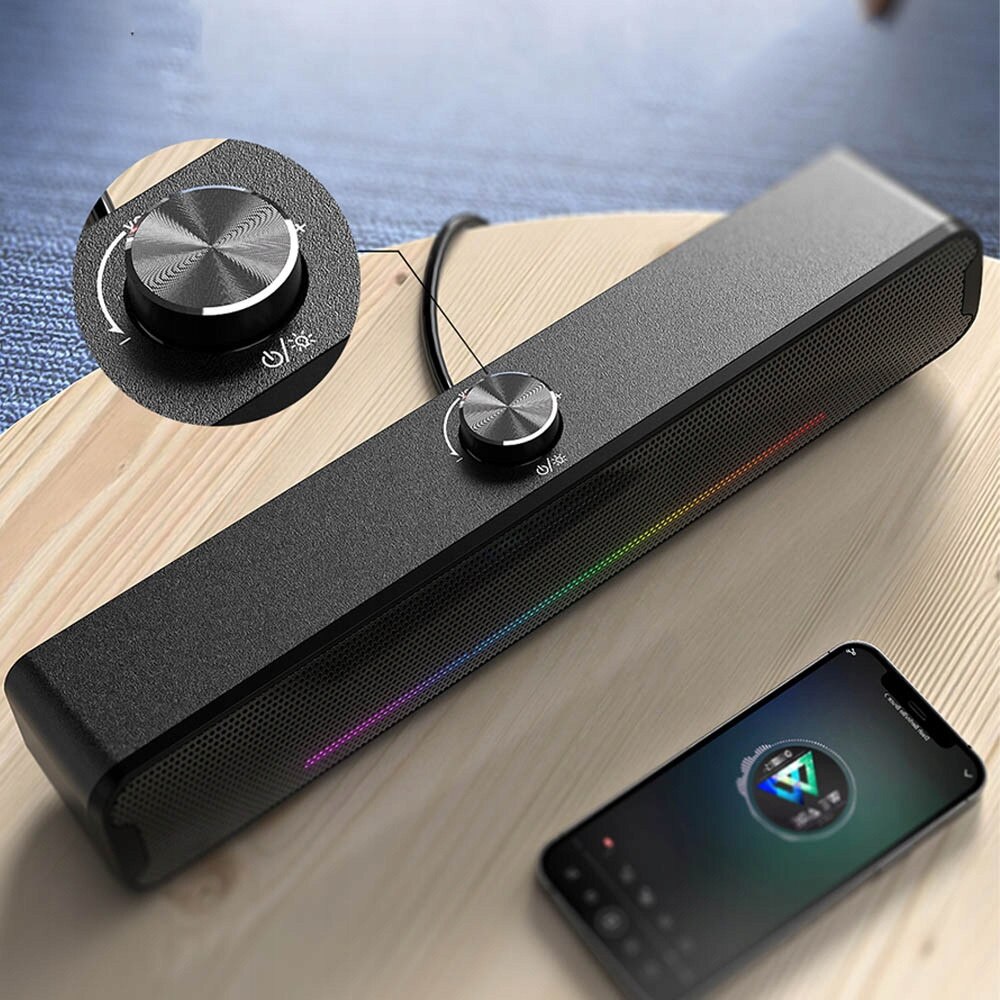 Onikuma L16 PC hangszórók, Bluetooth 5.3, USB, RGB, 7 mód, 38x7,2x6,7cm ...