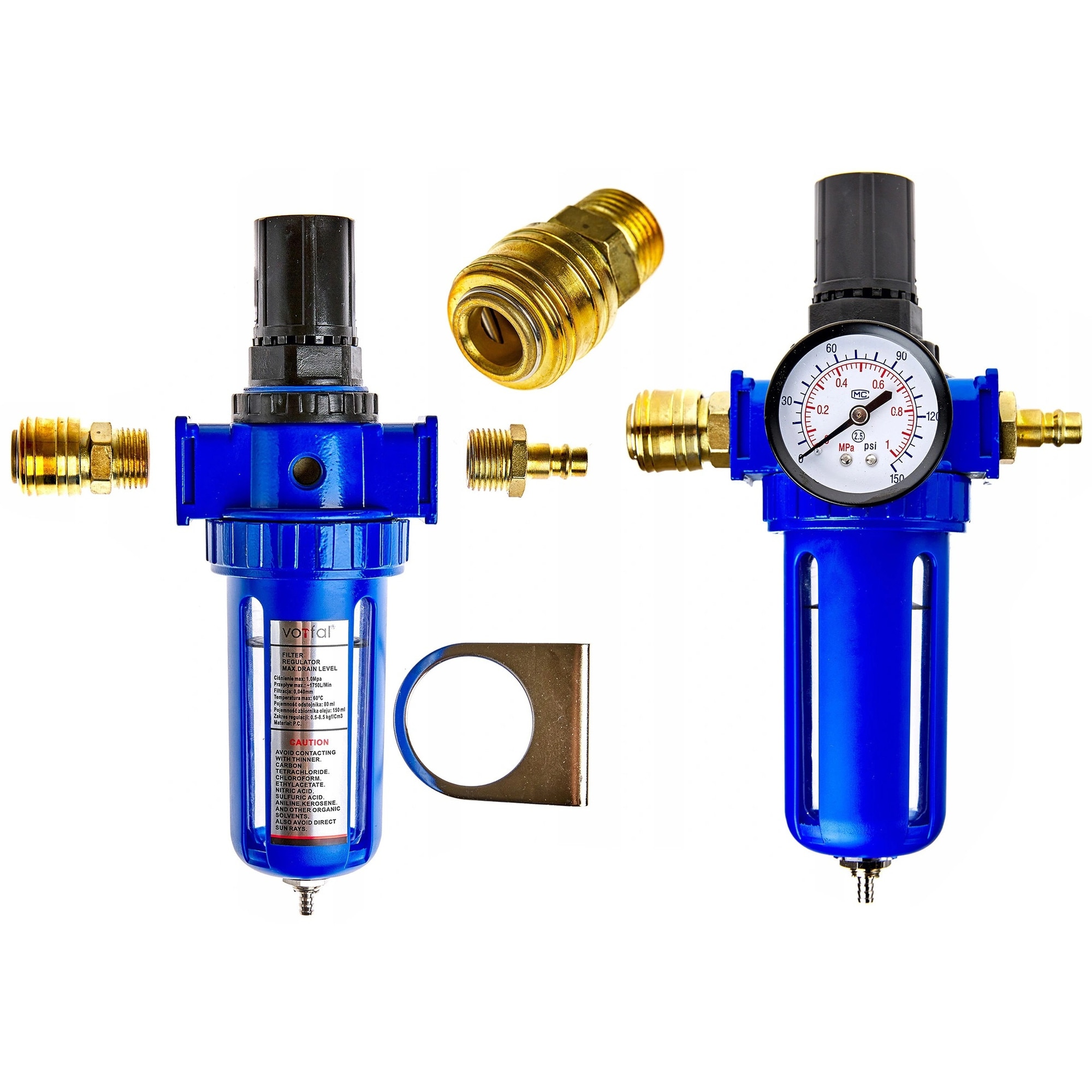 Reductor de presiune cu filtru si separator de apa Vorfal, 1/2", 0 ...