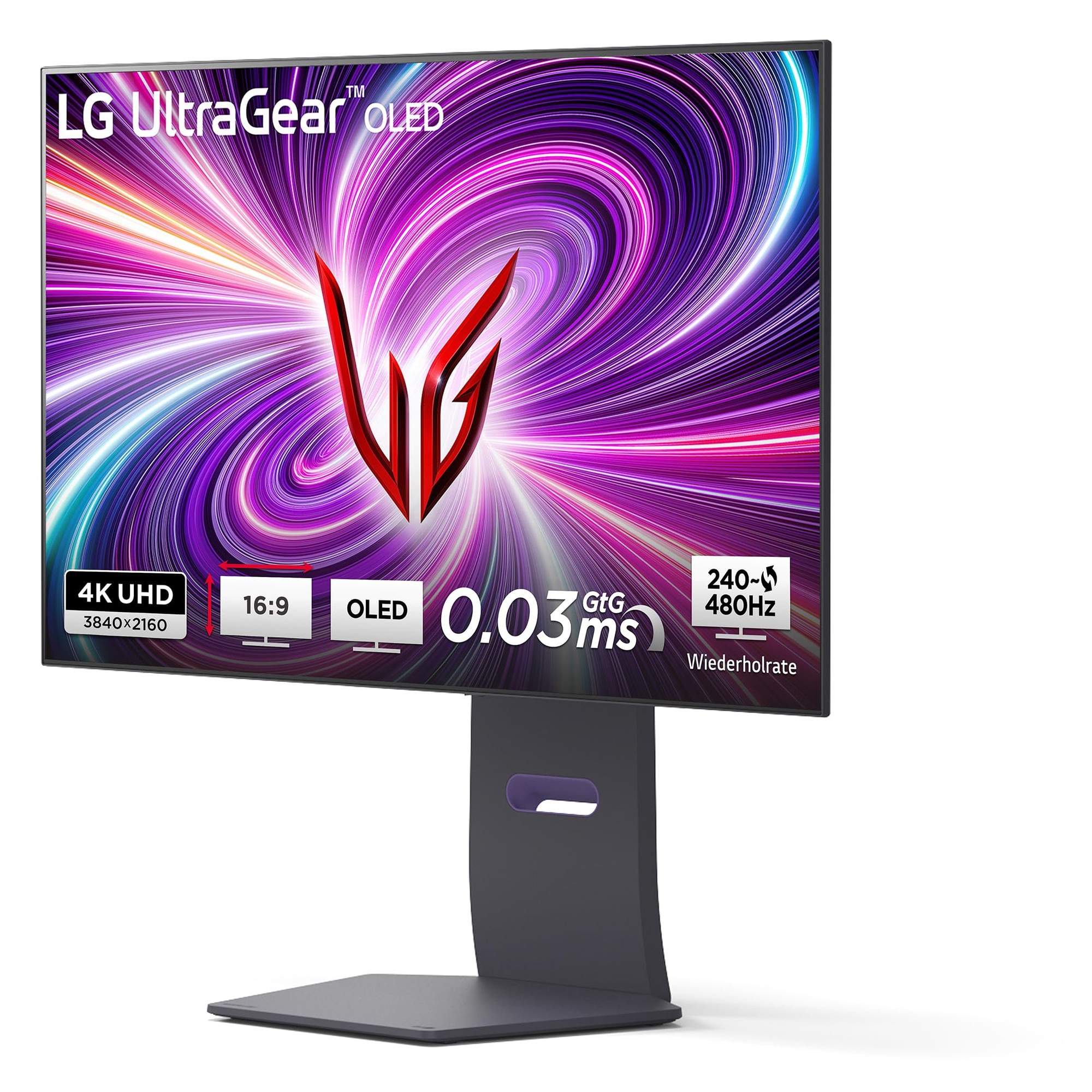 Monitor OLED Gaming LG Ultragear 32", 4K UHD, 480 Hz, gri - eMAG.ro