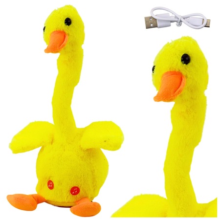 Rata interactiva, LEAN Toys, danseaza, canta, repeta cuvinte, galbena ...
