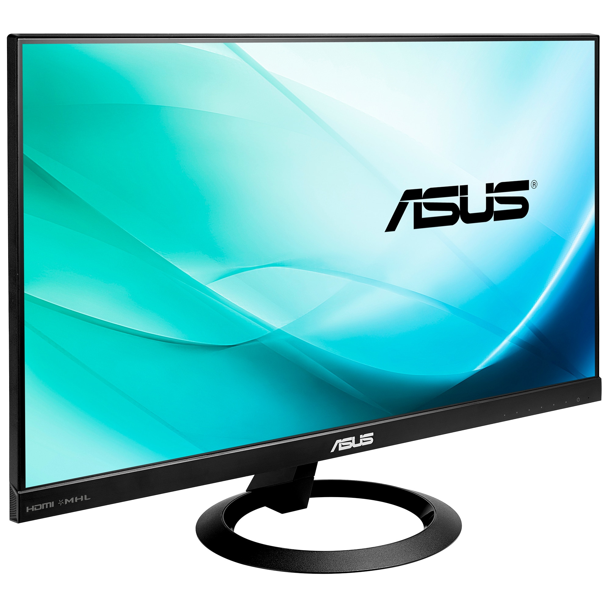 Monitor LED IPS ASUS 23.8", Wide, QHD, HDMI, Boxe, VX24AH, Negru - eMAG.ro