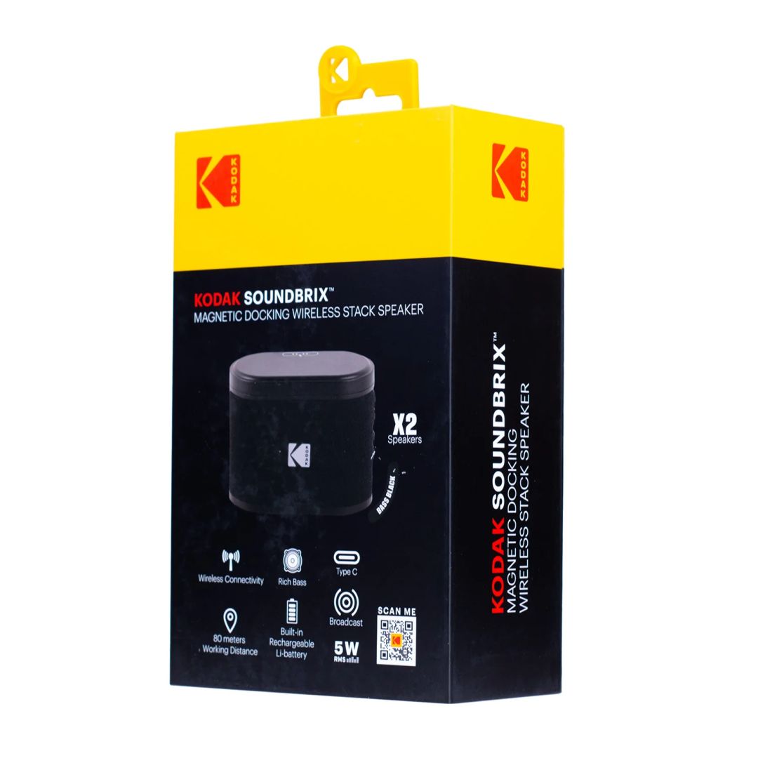 Boxe PC Kodak BRIXBK2, portabile, Bluetooth, 5W, negru, 2 buc - eMAG.ro