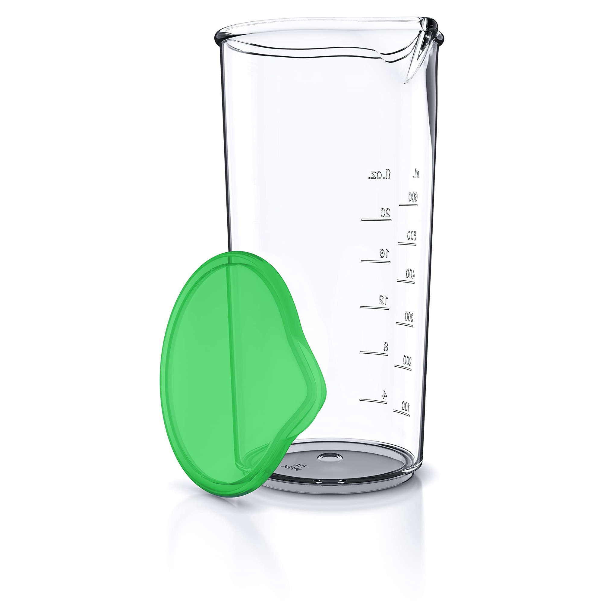 Pahar gradat cu capac Arendo 600 ml transparent - eMAG.ro