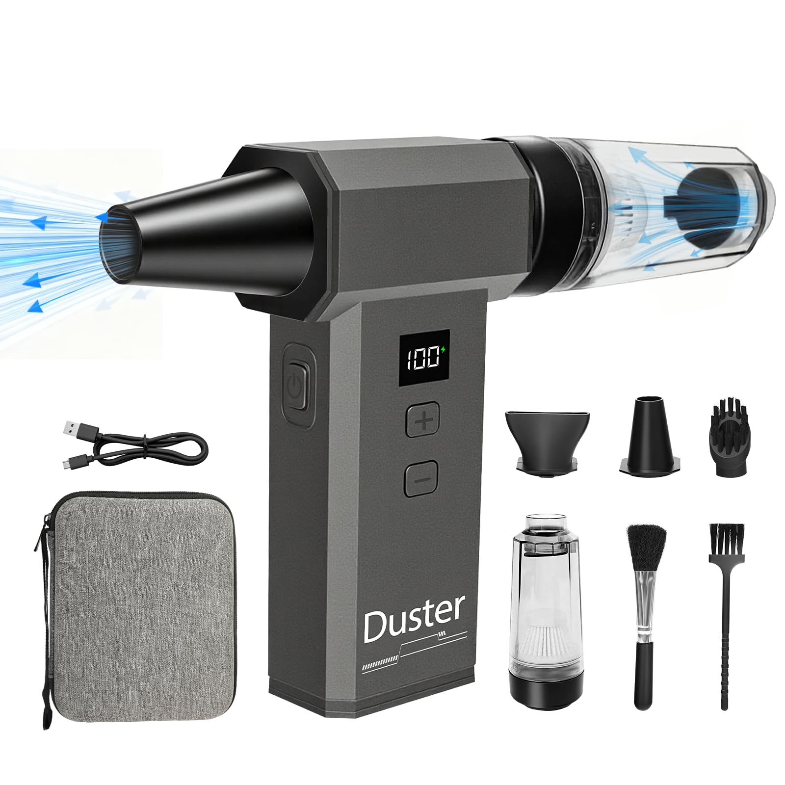 Suflanta electrica de praf si mini aspirator 2 in 1, Joueainou, 180.000 ...