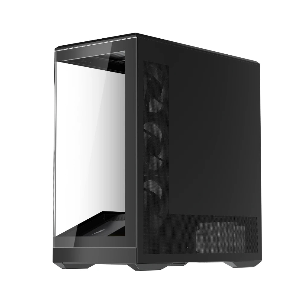 Carcasa Computer ATX 1stPlayer GM7 Neagră, 4 ventilatoare A-RGB 120 mm ...