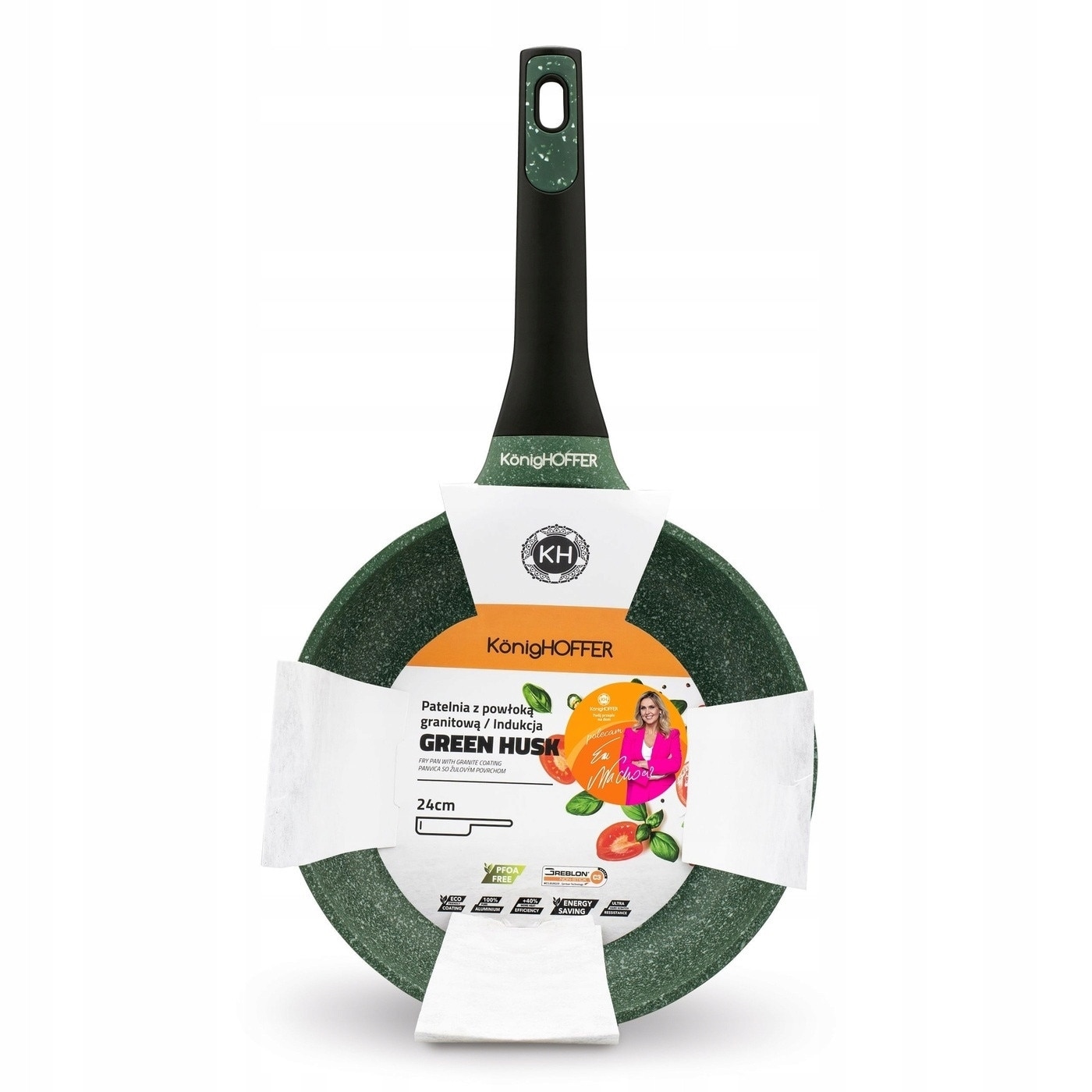 Tigaie traditionala Konighoffer Green Husk 24 cm, granit - eMAG.ro