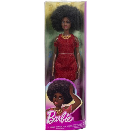 Papusa Barbie Fashionistas - Barbie mulatra cu par afro - eMAG.ro