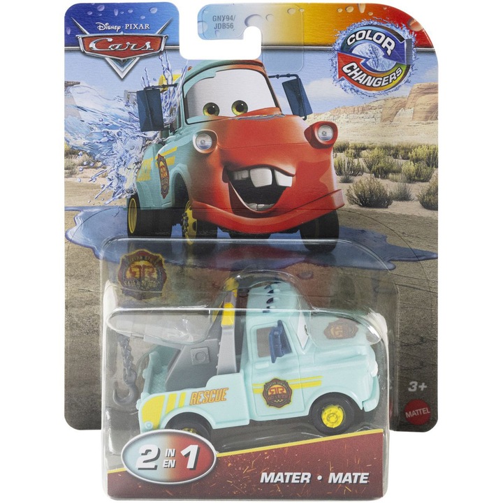 Masinuta Disney Cars - Color Changers, Mater, 1:55 - eMAG.ro