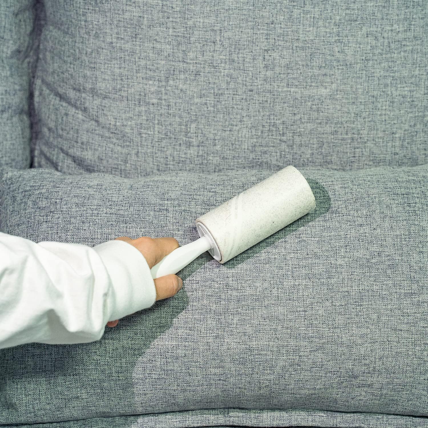 Rola adeziva pentru haine, set 6 rezerve, 1 maner, pentru par de ...