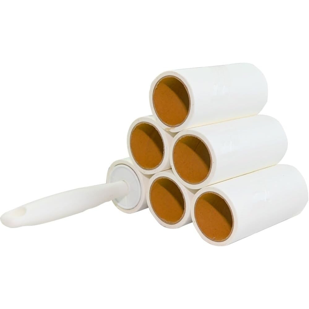 Rola adeziva pentru haine, set 6 rezerve, 1 maner, pentru par de ...