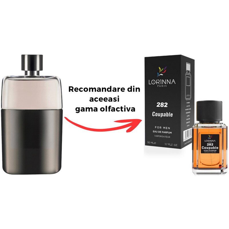 Set Apa de Parfum Lorinna Paris Parfum Coupable, de Barbat, 50 ml si ...