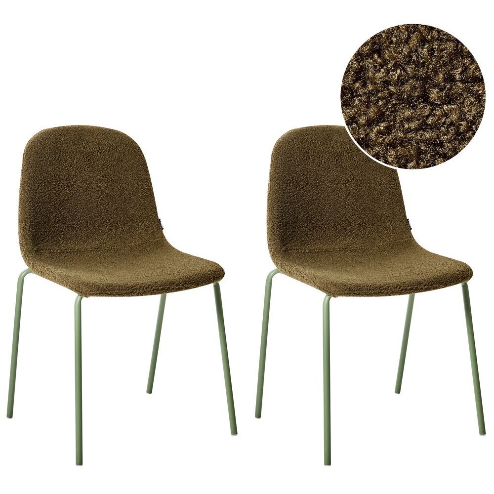 Set de 2 scaune de conferinta Loma Boucle Verde - eMAG.ro