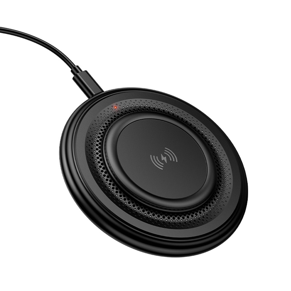 Incarcator fara Fir, 15W, Fast Charging, ABS + PC, 9V/2A + Cablu Type-C ...