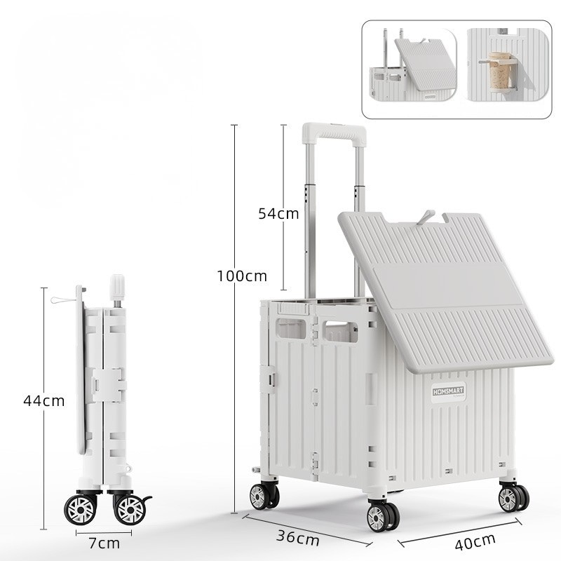 Carucior transport Jaskus MegaLoader 65L, pliabil, 4 roti ...
