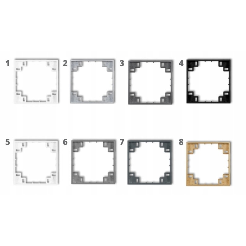 Rama tripla rotunjita Karlik ICON 0-0-IRSZ-3 cu efect de sticla, spate ...