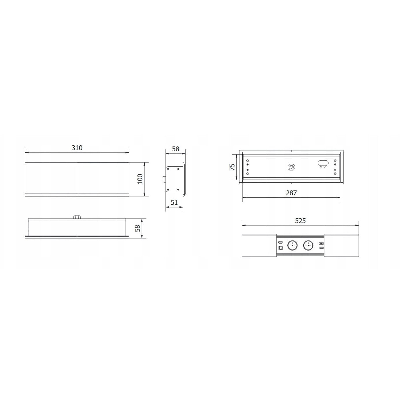 Priza Mobilier Birou GTV PRESTINO Incastrata 230V Alba - eMAG.ro