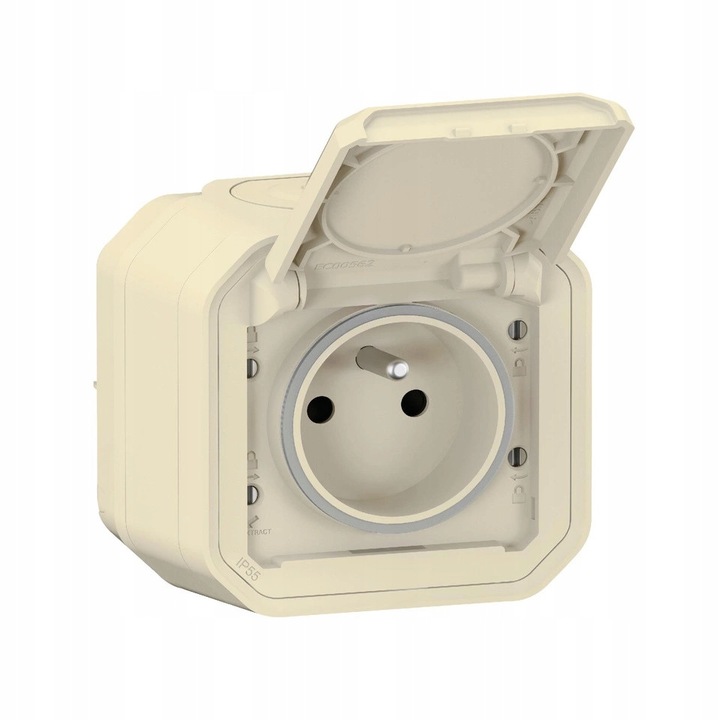 Priza Legrand Plexo IP55, 2P+Z, Montaj Exterior, Culoare Nisip - eMAG.ro