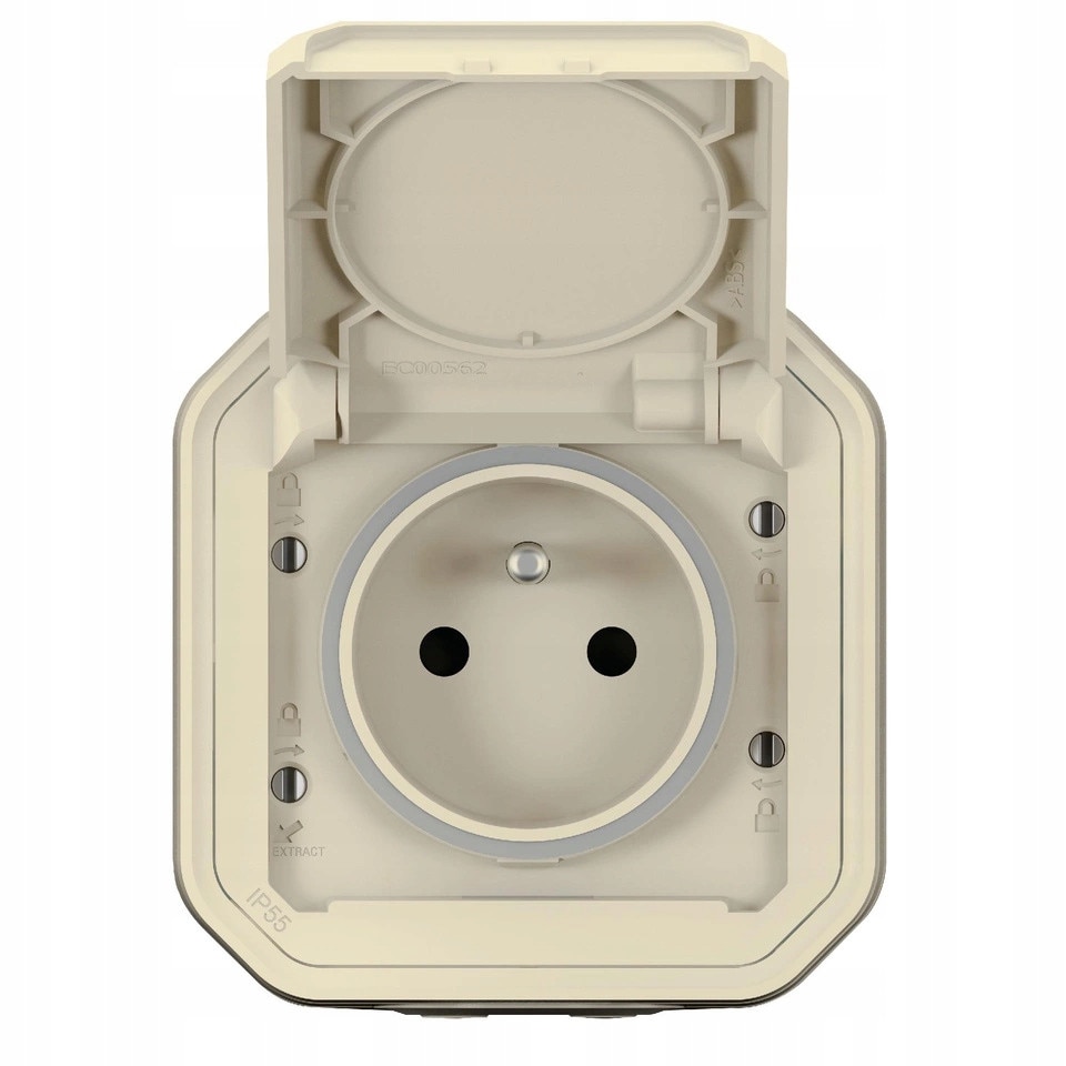 Priza Legrand Plexo IP55, 2P+Z, Montaj Exterior, Culoare Nisip - eMAG.ro