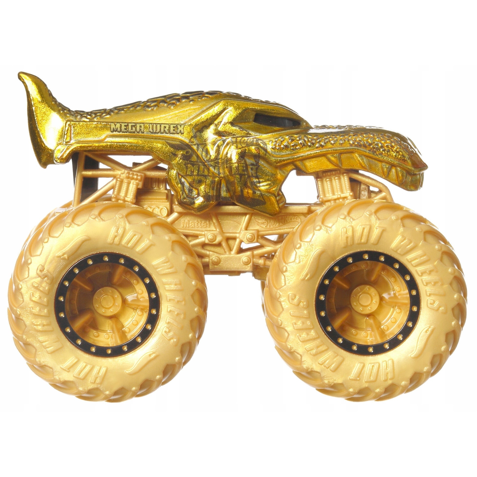 Masinuta Monster Truck Golden Mega Wrex Hot Wheels - eMAG.ro