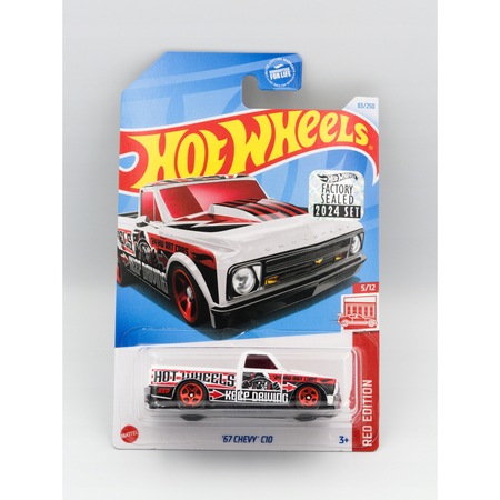 Hot Wheels '67 Chevy C10 Червено издание Alba, фабрично запечатано ...