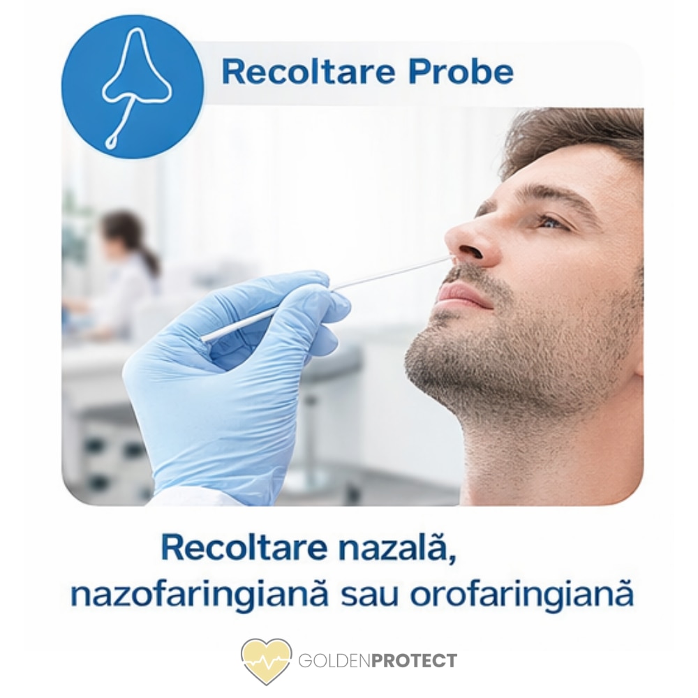 Test Rapid Antigen Combo 6 in 1 Golden Protect®, Infectii Respiratorii ...