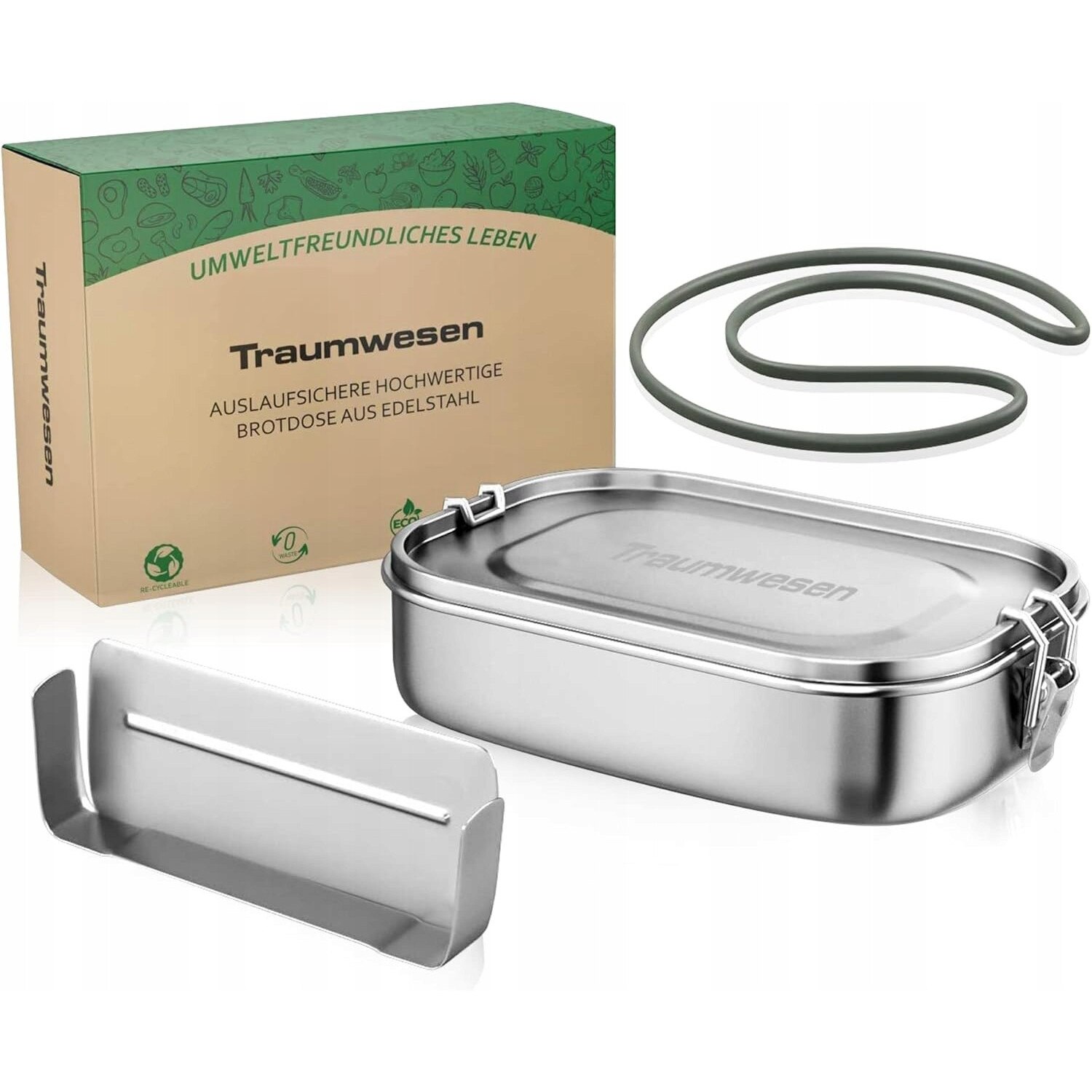 Cutie pranz inox 1400ml Traumwesen, reguli compartimentate - eMAG.ro