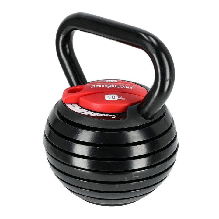 Kettlebell reglabil ACTIV SPACE 3,4-18kg, multifunctional, dimensiuni ...
