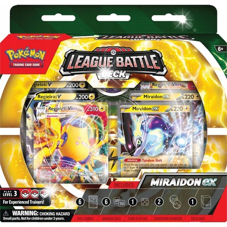 Talia de joc Pokemon League Deck Miraidon ex & Regieleki VMAX, 60 carti ...