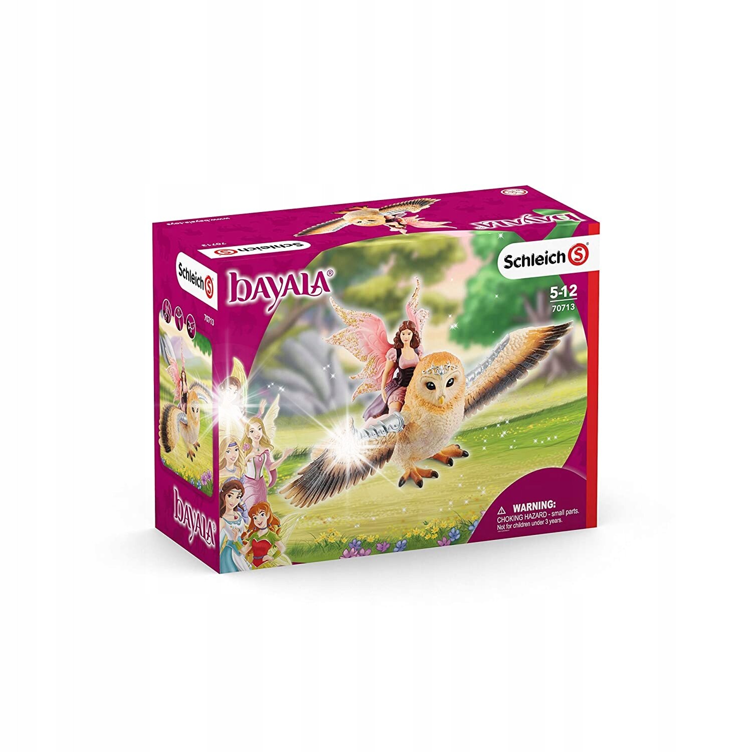 Figurina Schleich Elfka pe sowa, 16x3,5x11cm, set cu elf si sowa - eMAG.ro