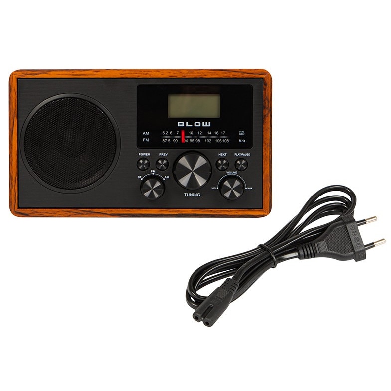 Radio BLOW RA9 V2, Bluetooth, USB, SD, 3 inch, negru - eMAG.ro