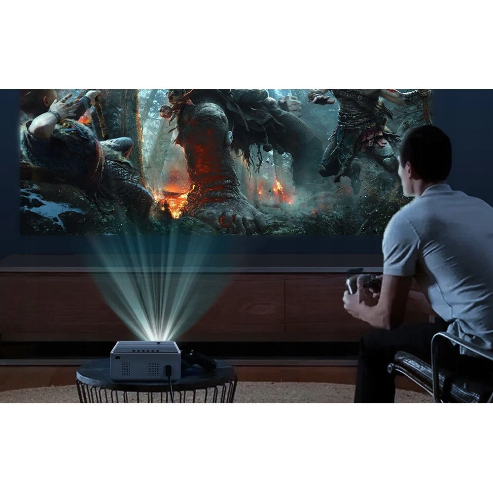 Videoprojektor Blitzwolf BW-V8, 1920x1080, 9800 lm, Android 11, WiFi 2 ...