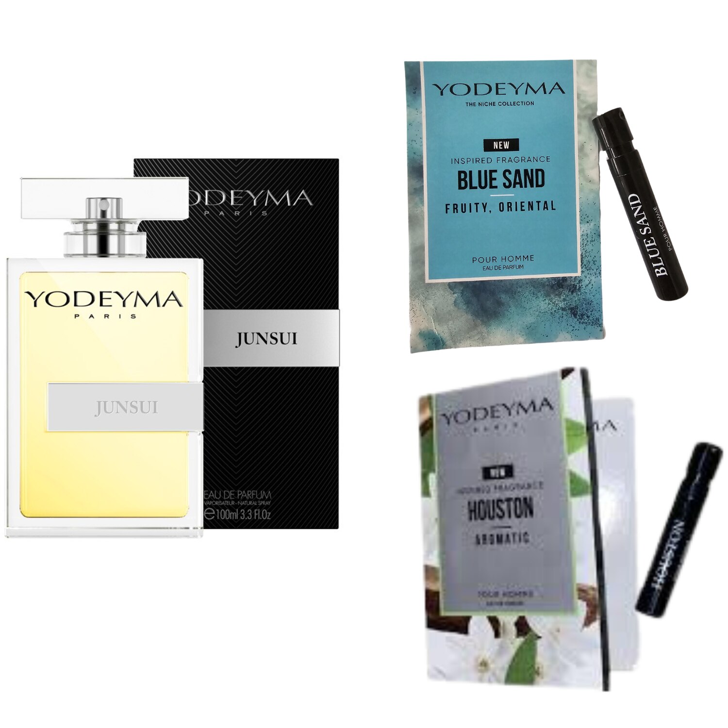 Yodeyma Junsui Parfum pentru Barbati 100ml, set cu 2 mostre, aroma ...