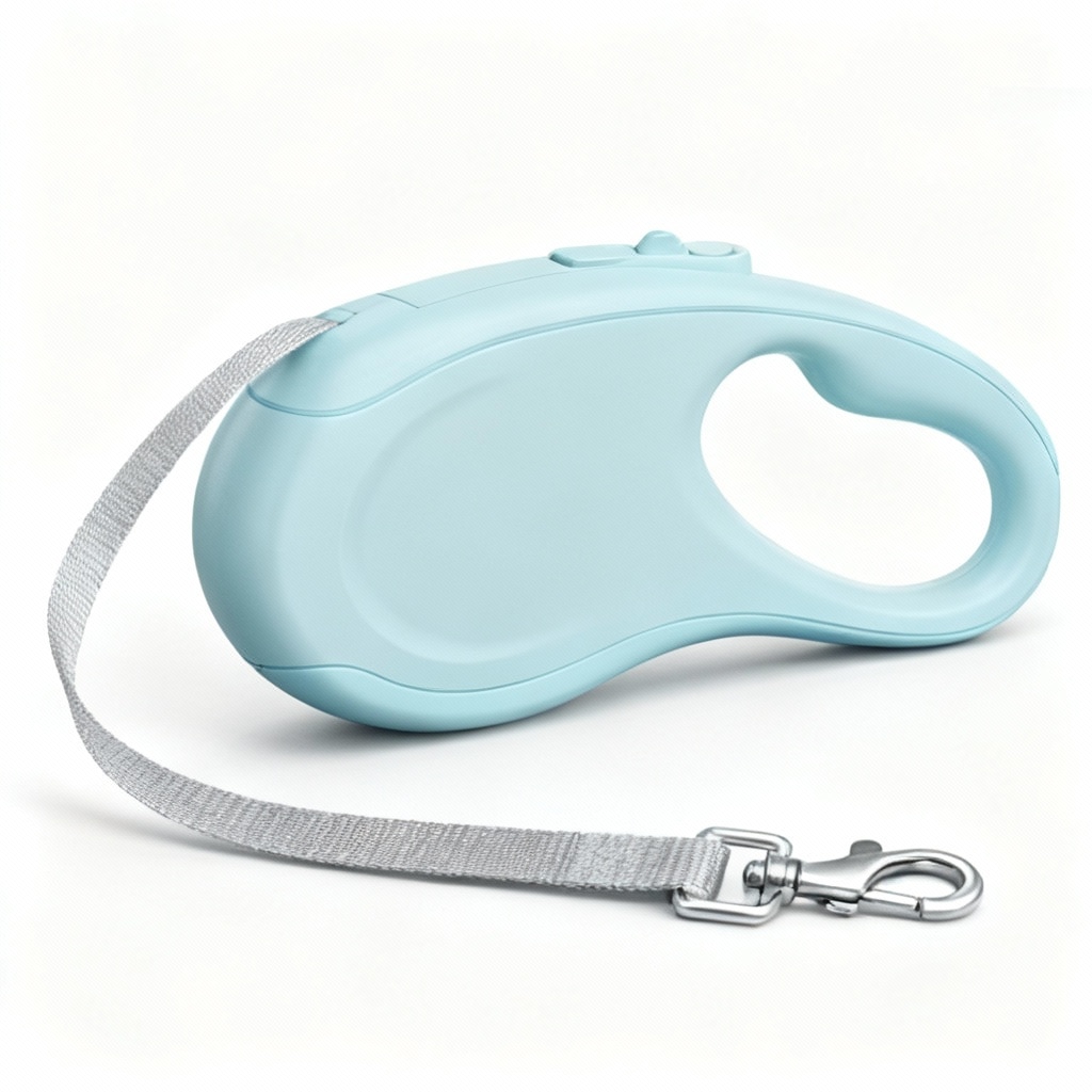 Lesa retractabilă Nunbell, 5m, pentru câini de până la 40 kg, ABS/Nylon ...