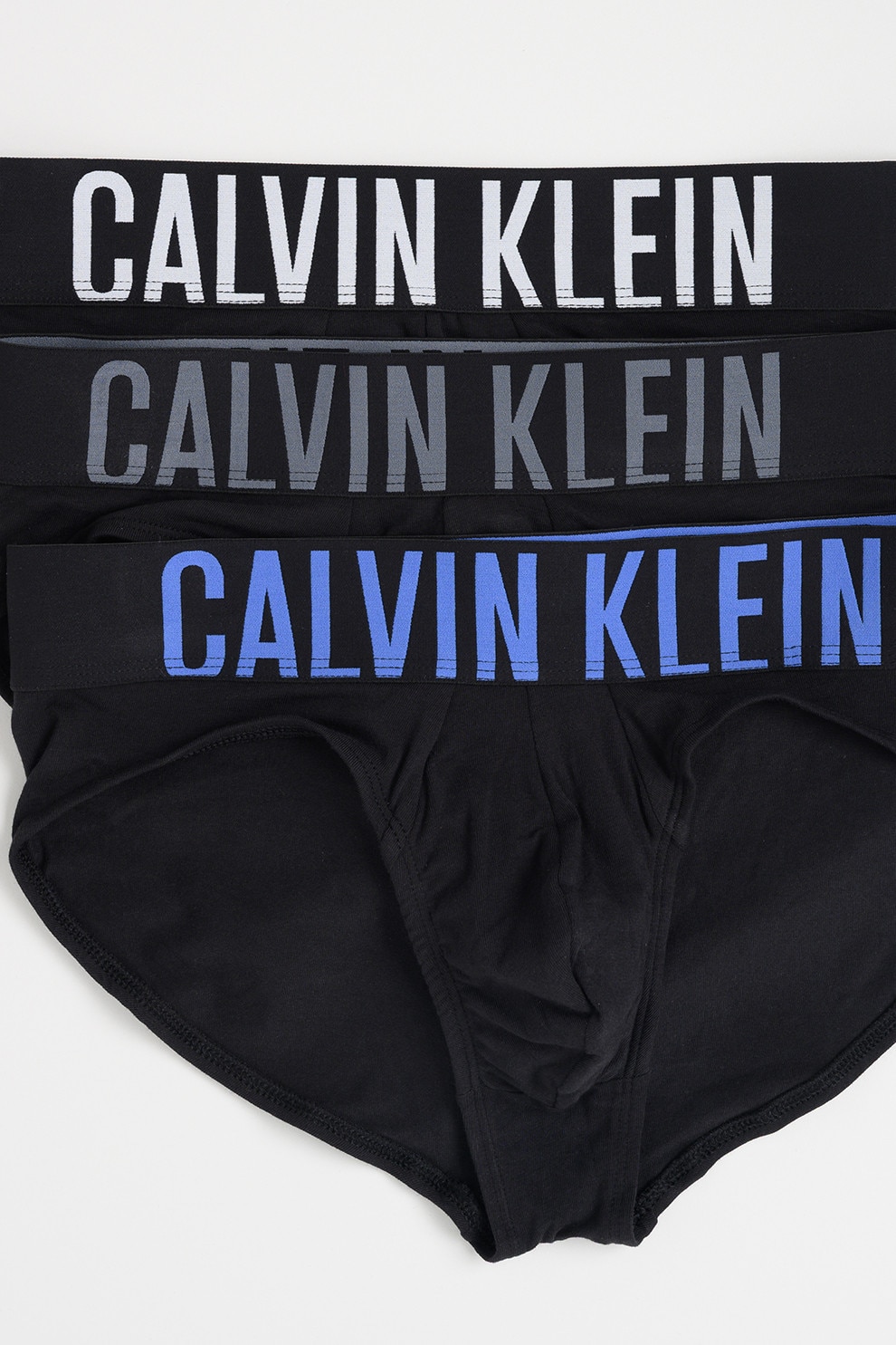 CALVIN KLEIN, Set de chiloti cu banda logo in talie -3 Perechi, Negru ...
