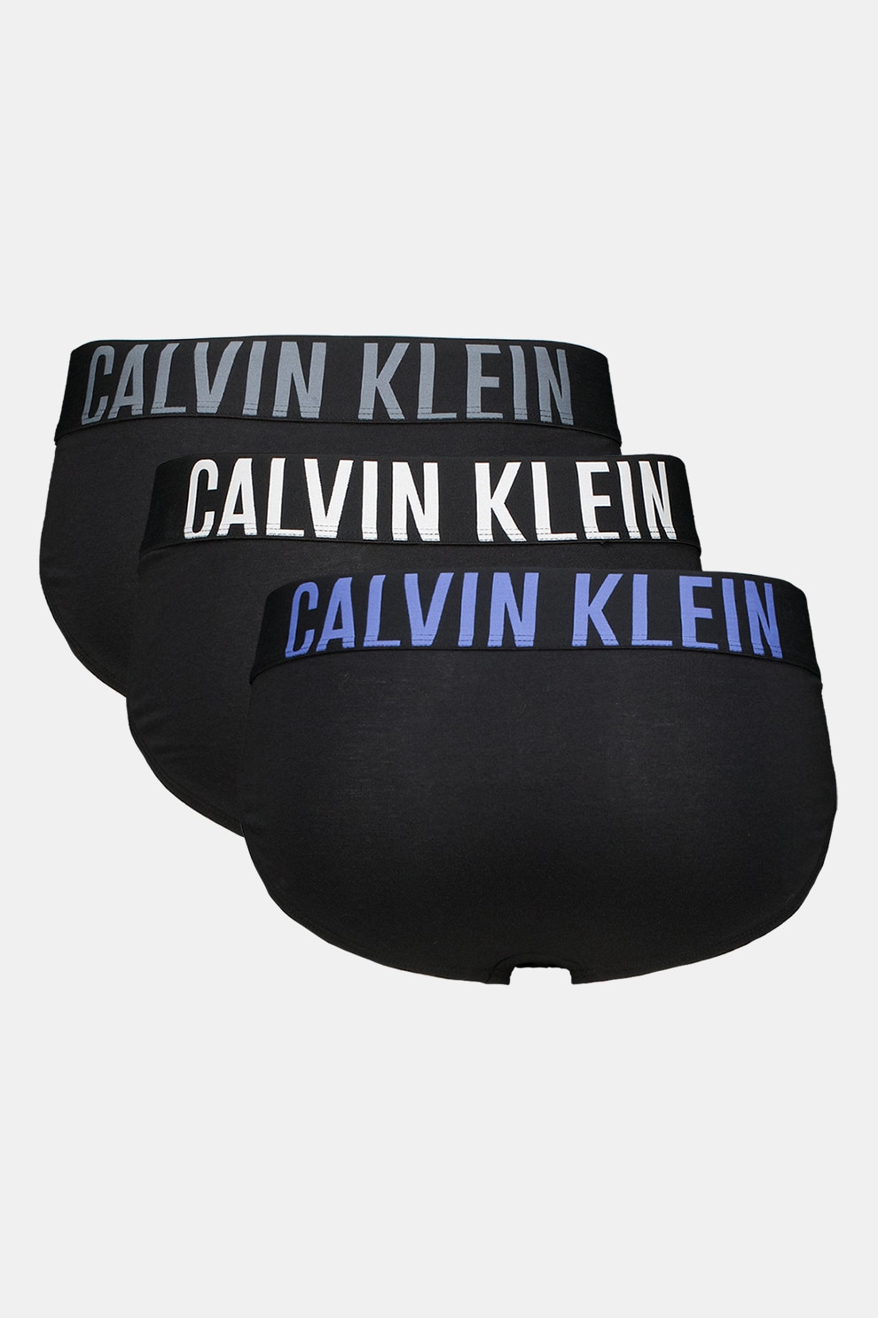 CALVIN KLEIN, Set de chiloti cu banda logo in talie -3 Perechi, Negru ...