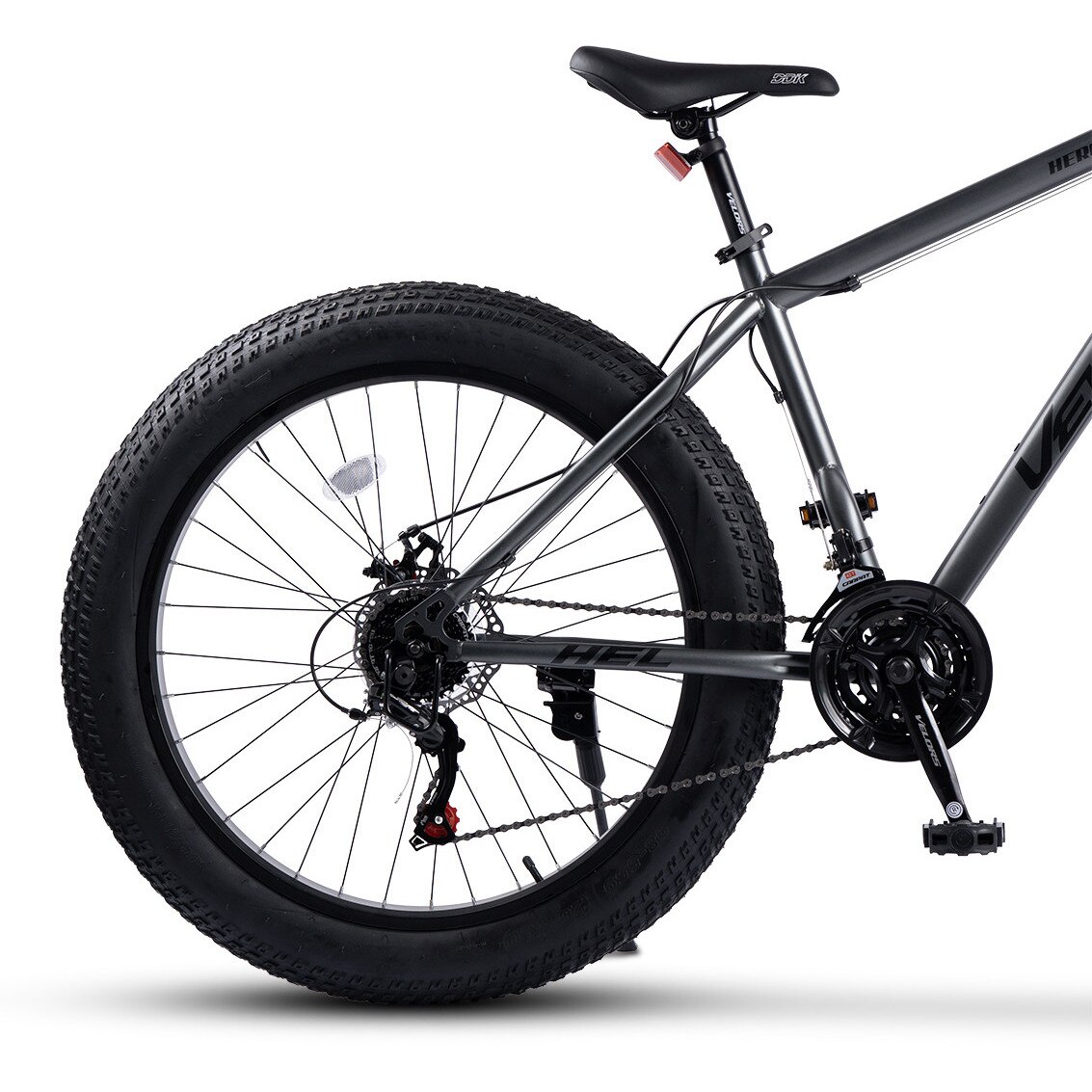 Велосипед MTB-HT Fat Bike Velors Hercules V2619D 26", Сив/Черен, 21 ...