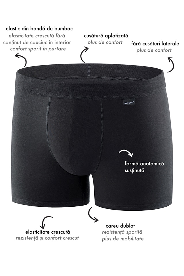 Set boxeri pentru barbati BB87R, negru, Uniconf, L - eMAG.ro