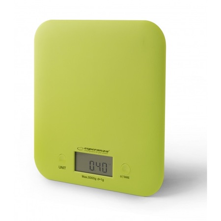 Cantar de bucatarie, Esperanza, 5000 g, 1g precizie, verde, display ...