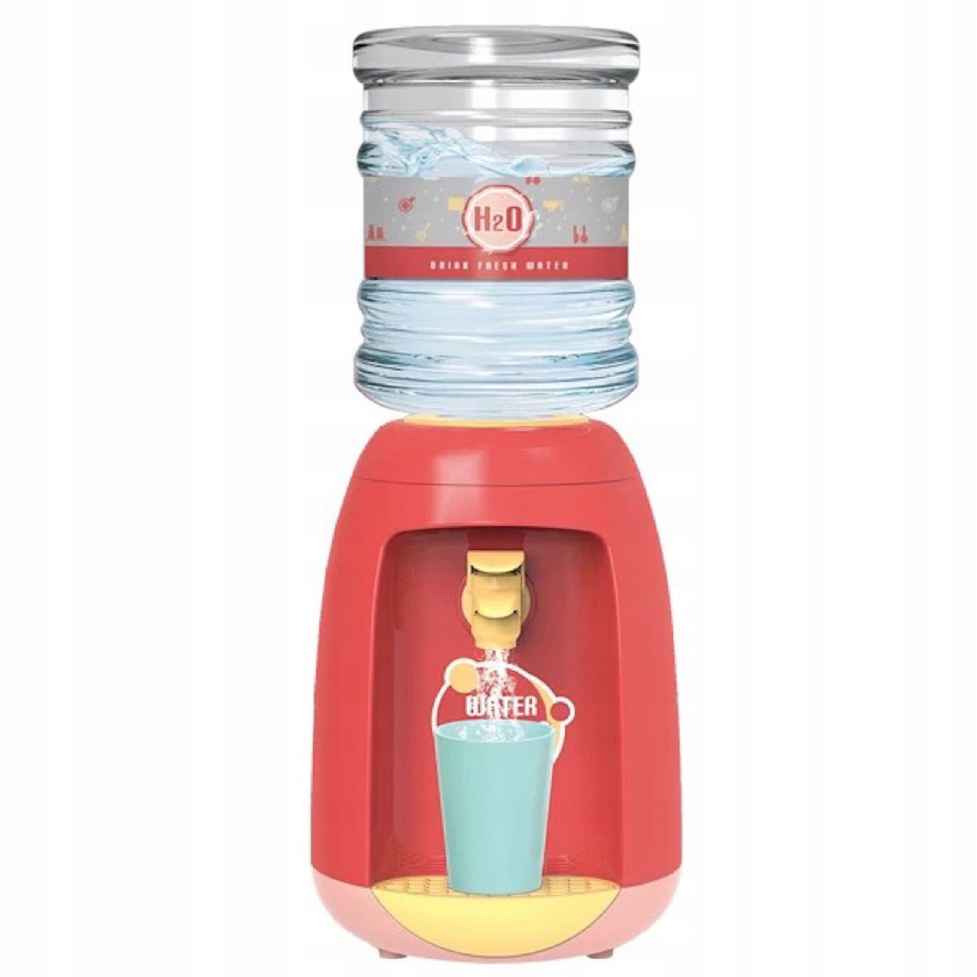 Dispenser de apa pentru copii, Luxma, design colorat, set cu pahar si ...