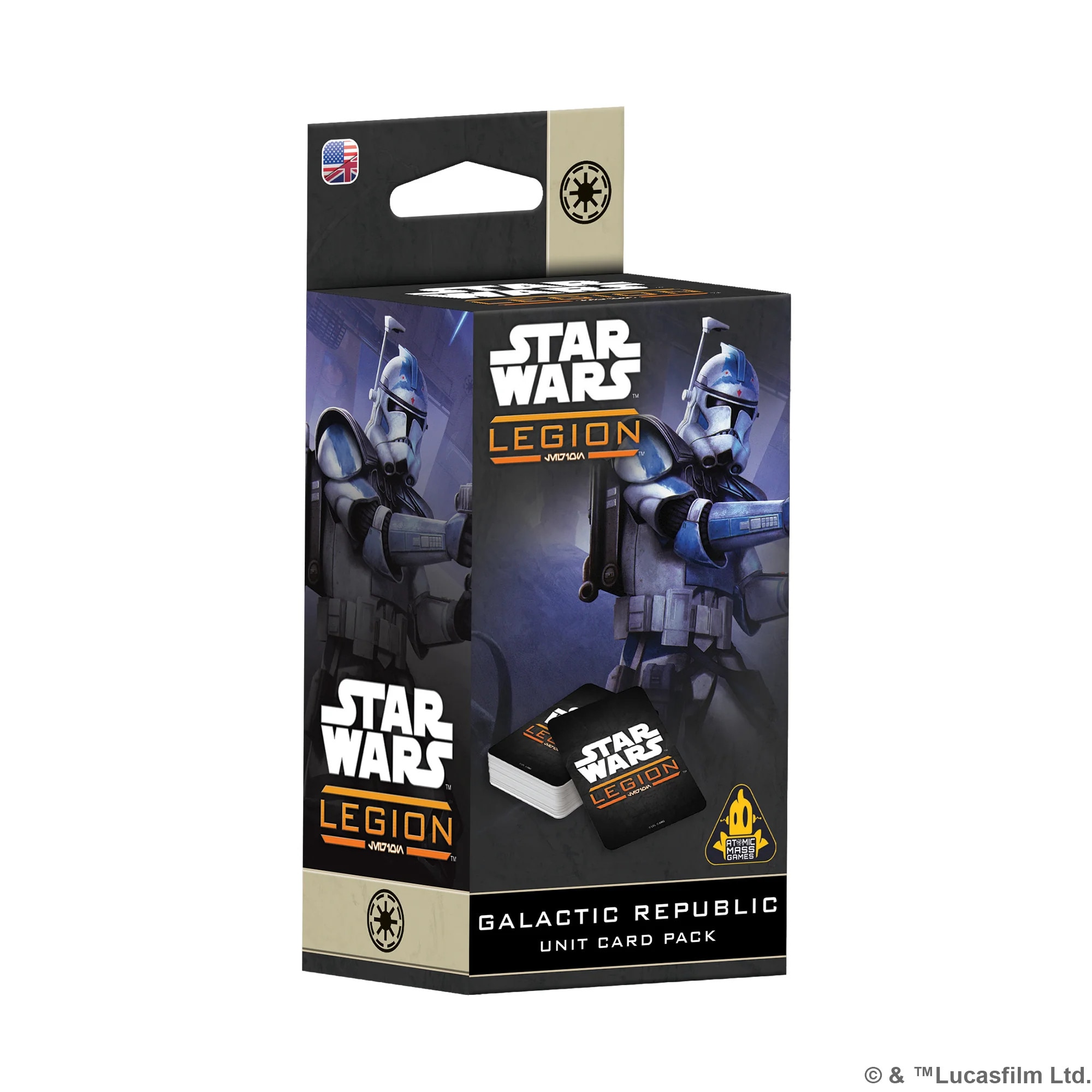 Pachet de cărți Galactic Republic, Atomic Mass Games, Star Wars Legion ...