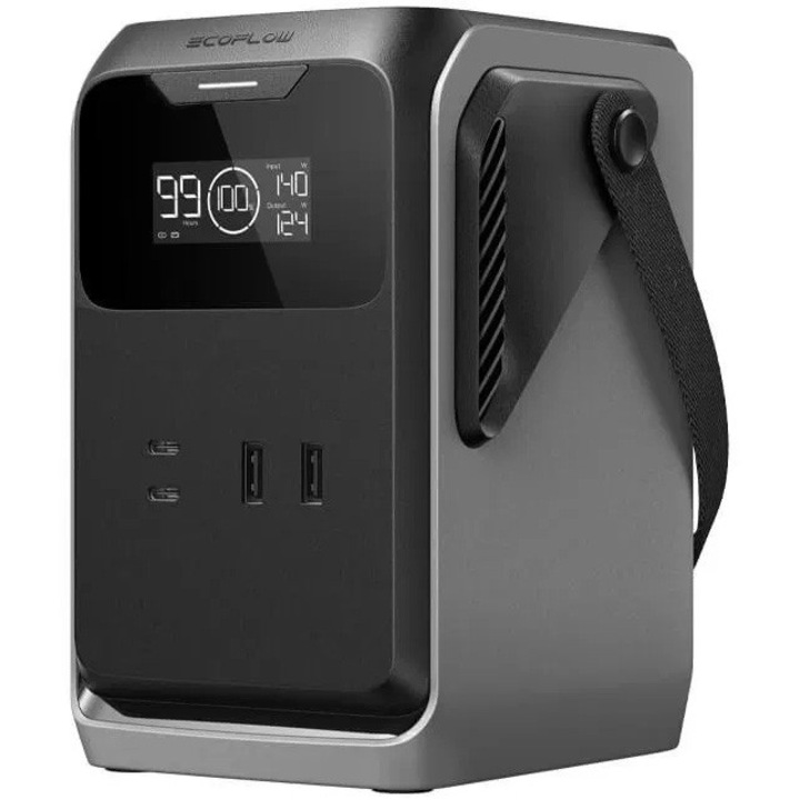 Statie portabila de alimentare EcoFlow Trail 200 DC, 192Wh, 60K mAh ...