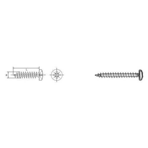 Suruburi din lemn UN, 4x30mm, set 500 bucati, galvanizat alb - eMAG.ro