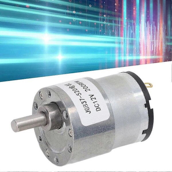 Motor cu roti dintate DC 12V, encoder Hall, aluminiu, 200rpm, pentru ...