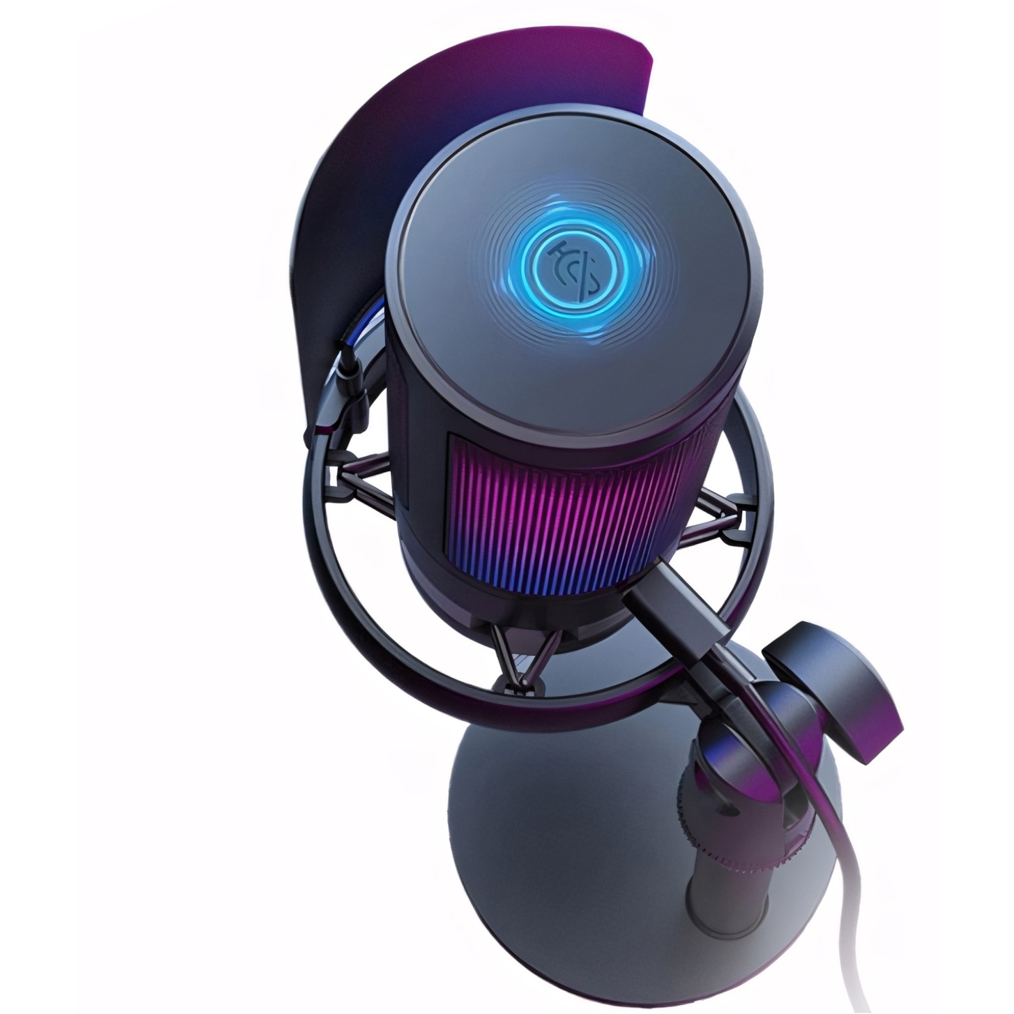 Microfon gaming USB Retoo ER1190, pop filter, functie de reducere a ...