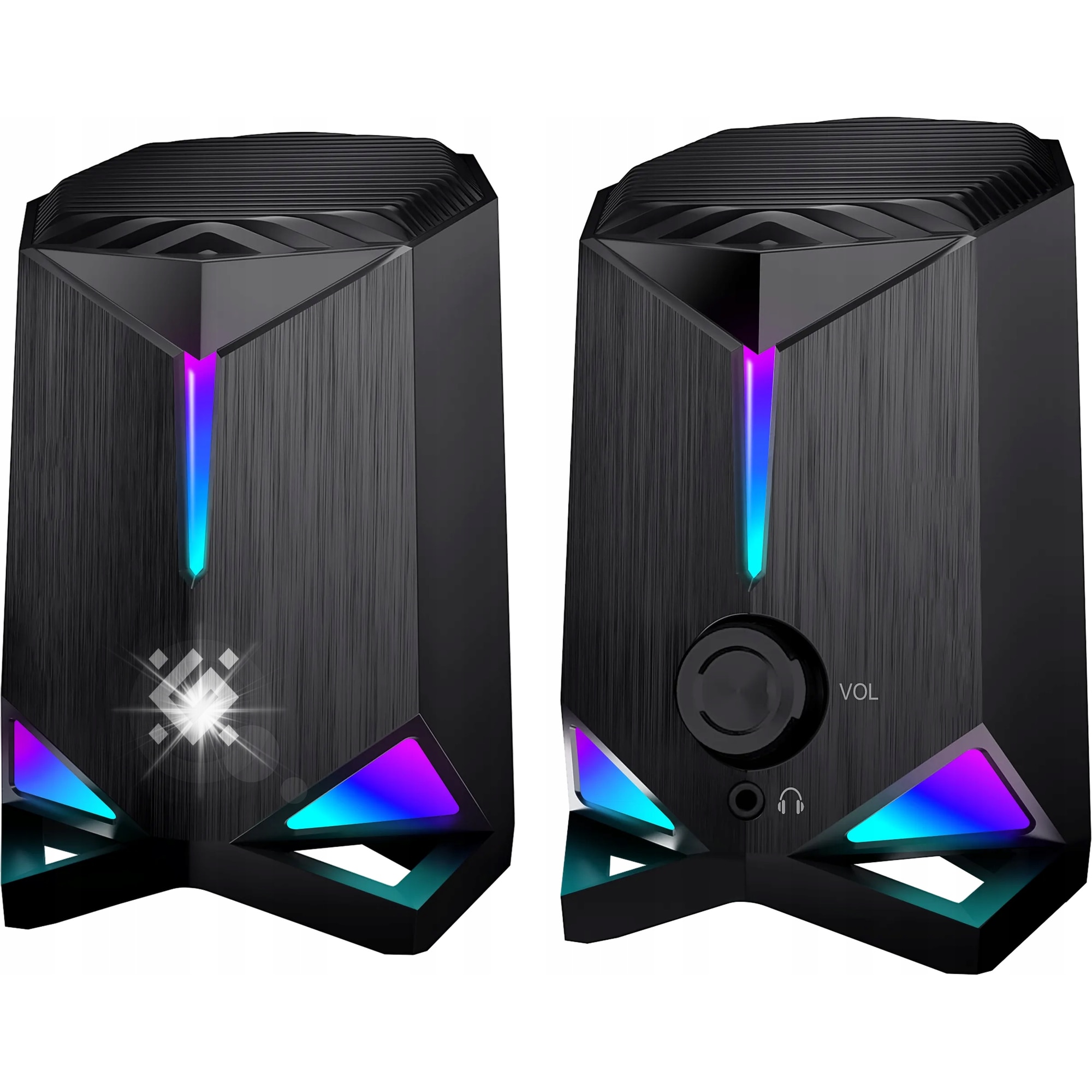 Boxe PC Defender Gravity 2.0, 6W, USB, iluminare LED RGB, design ...