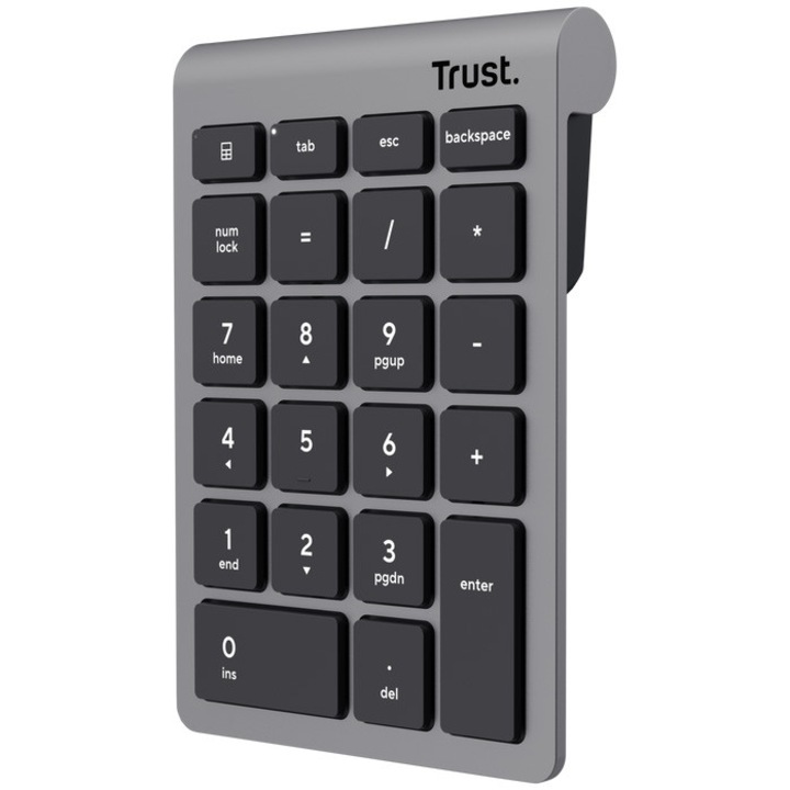 Tastatura Numerica Wireless Trust XALAS, 2.4GHz USB micro receiver, 22 ...